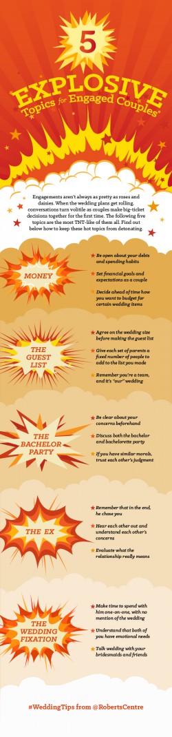 5 Explosive Topics for Engaged Couples - Wedding Planning Tips