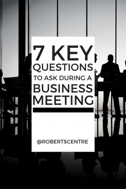 7 Key Questions to Ask During a Business Meeting
